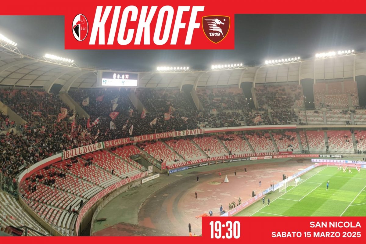 LIVE – La diretta minuto per minuto di Bari-Salernitana 0-0